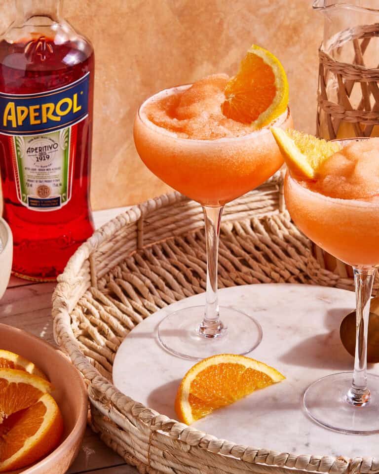Easy Frozen Aperol Spritz - Kalejunkie