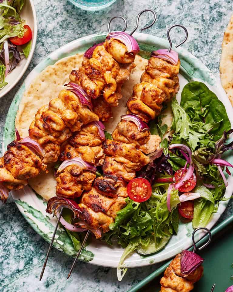 Grilled Middle Eastern Chicken Kebabs - Kalejunkie