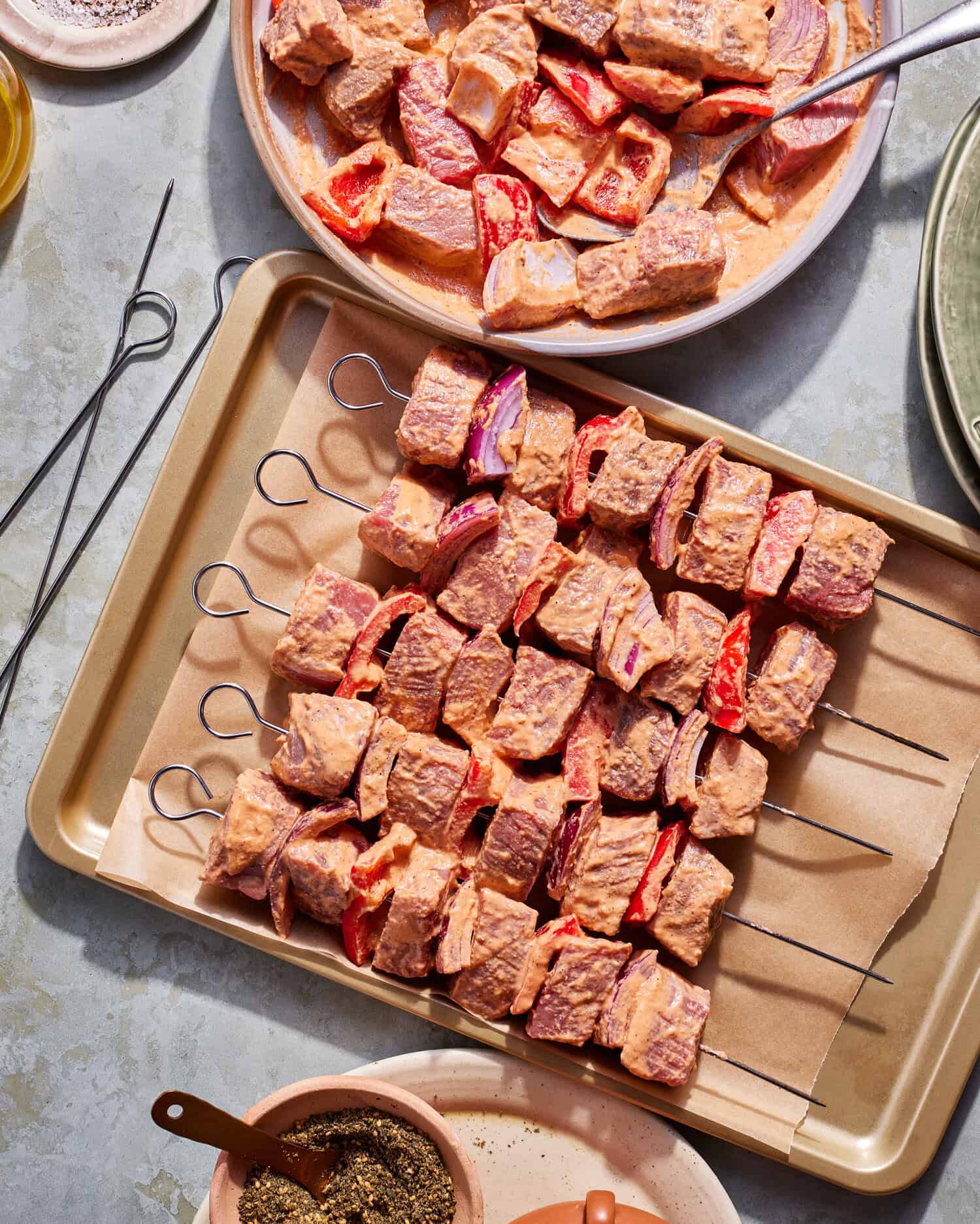 Grilled Mediterranean Beef Kebabs - Kalejunkie