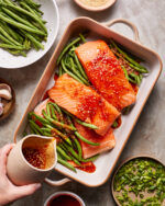 Sheet Pan Sesame Gochujang Salmon - Kalejunkie