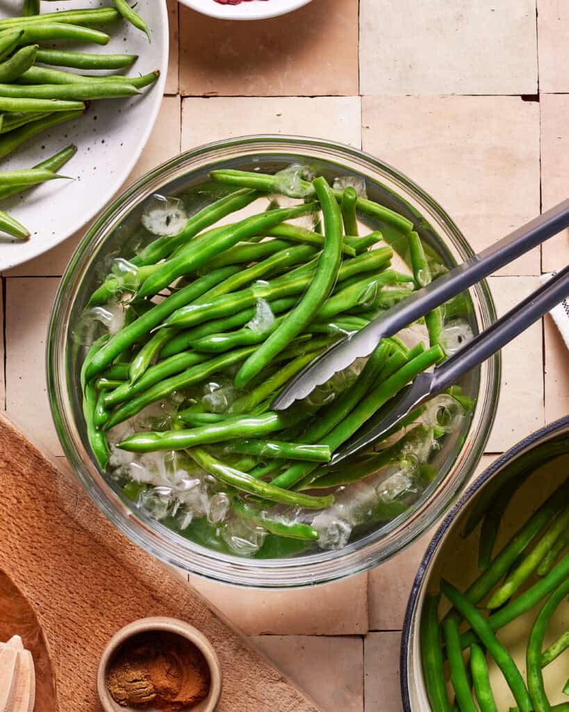 Brown Butter Green Beans with Toasted Pistachios and Lemony Whipped Feta - Kalejunkie