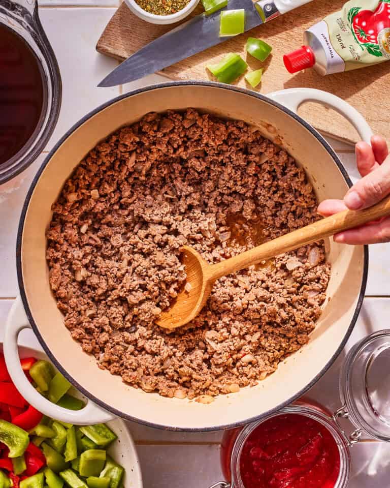 Deconstructed Stuffed Bell Pepper Soup - Kalejunkie