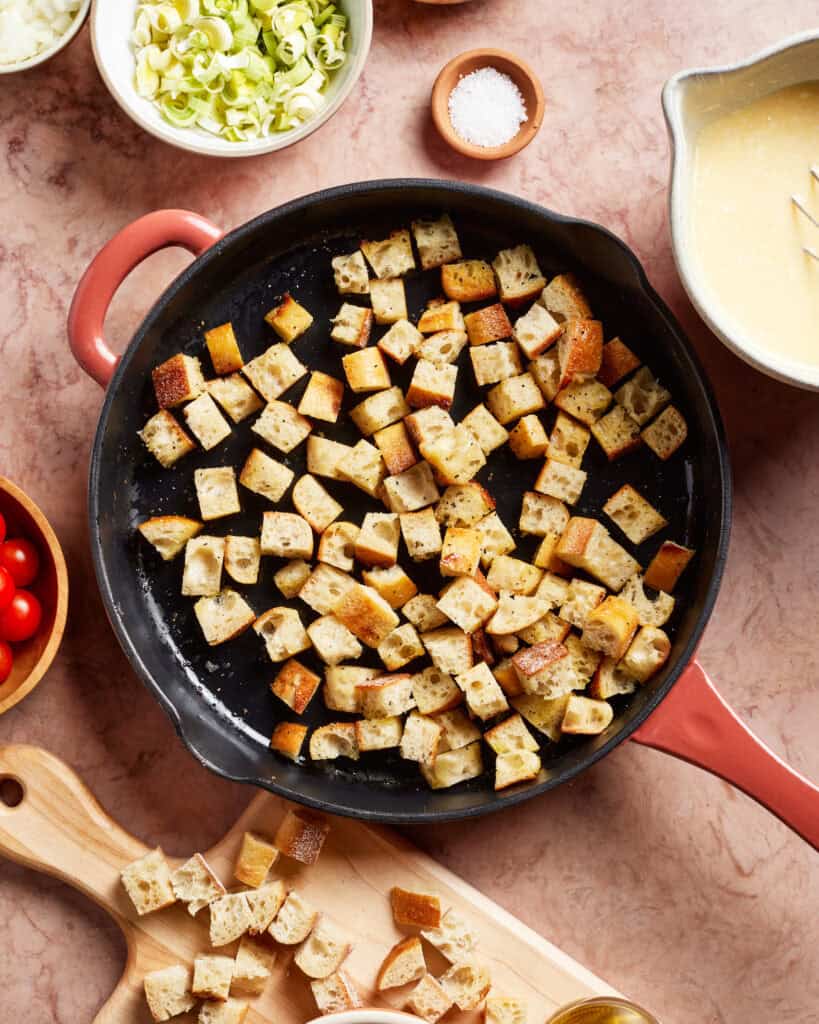 One Pan High-Protein Breakfast Strata - Kalejunkie