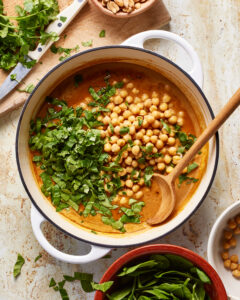 Peanut Chickpea Curry with Coconut Rice - Kalejunkie