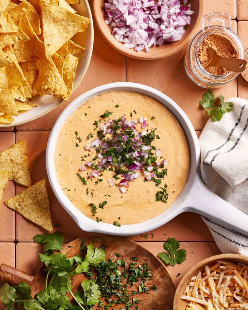 3-Ingredient High-Protein Queso - Kalejunkie