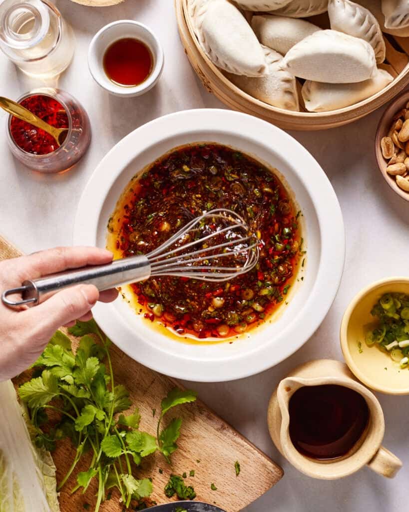 Viral Crispy Dumpling Salad - Kalejunkie