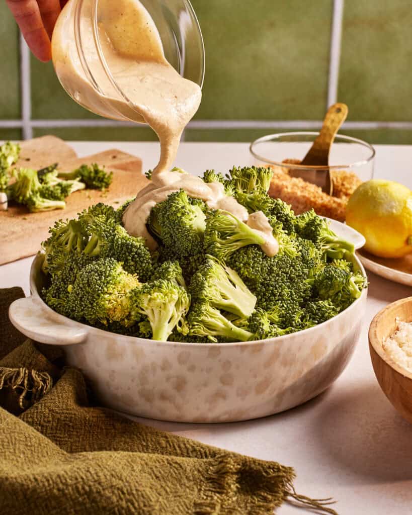 Broccoli Caesar Salad With Lemony Breadcrumbs - Kalejunkie