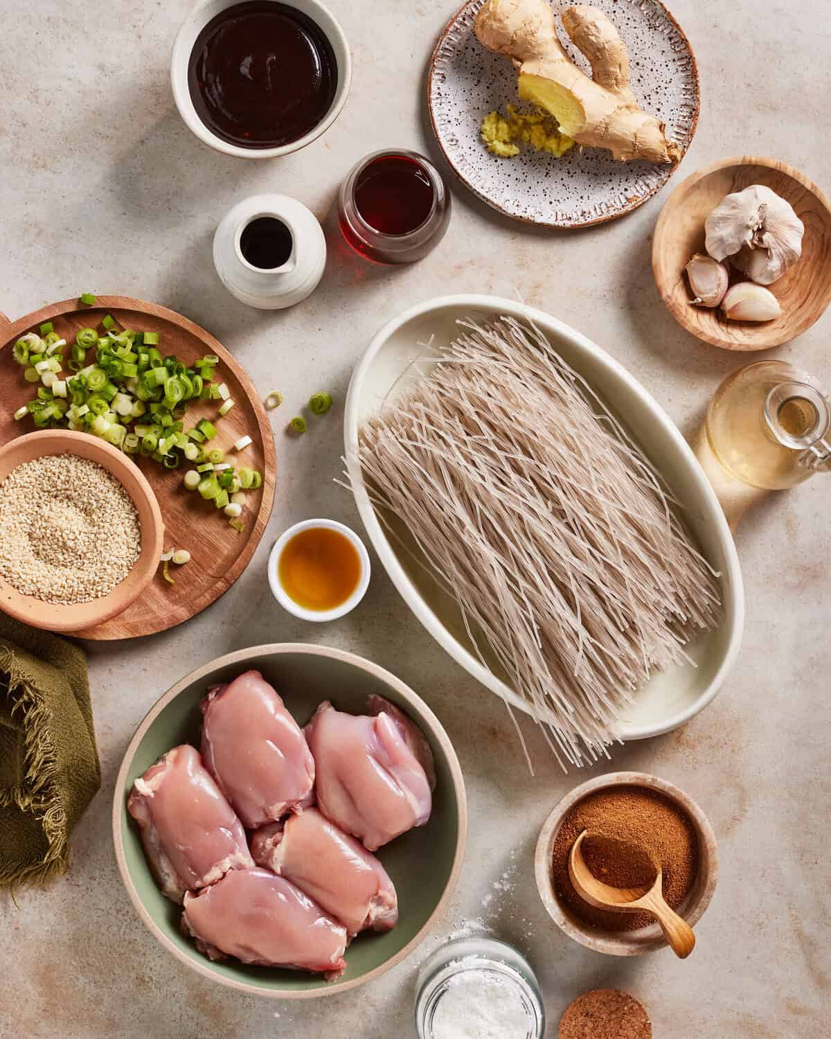 General Tso's Chicken with Glass Noodles - Kalejunkie