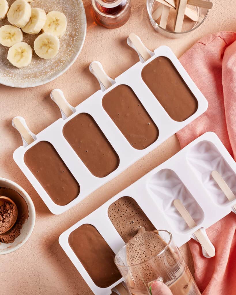 Chocolate Banana Protein Pops - Kalejunkie
