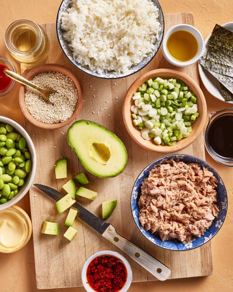 Crunchy Rice Spicy Tuna Bowls - Kalejunkie