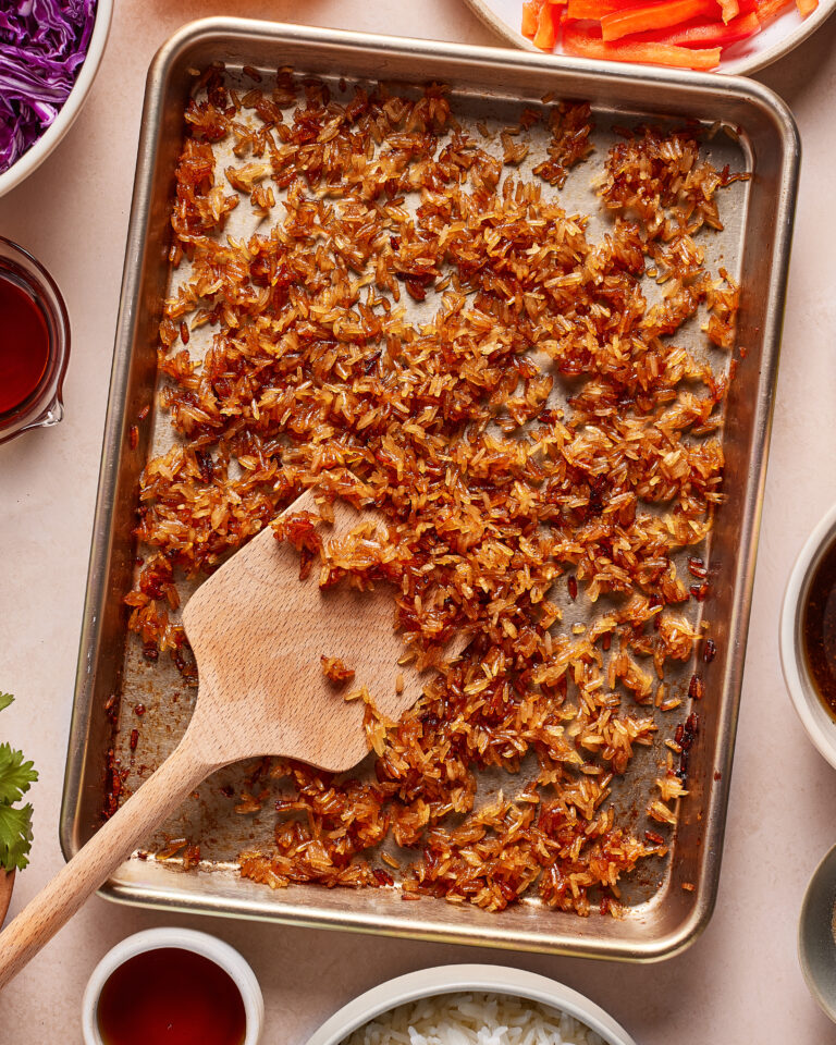 Chinese Chicken Crispy Rice Salad - Kalejunkie