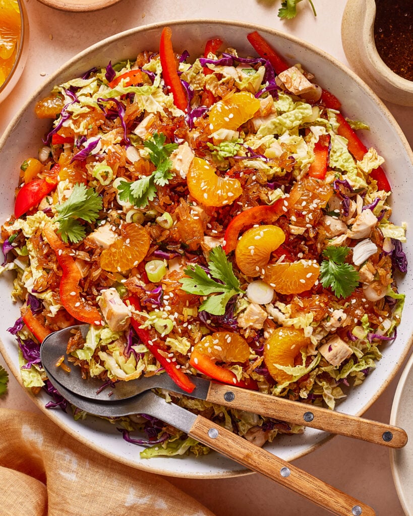 Chinese Chicken Crispy Rice Salad - Kalejunkie