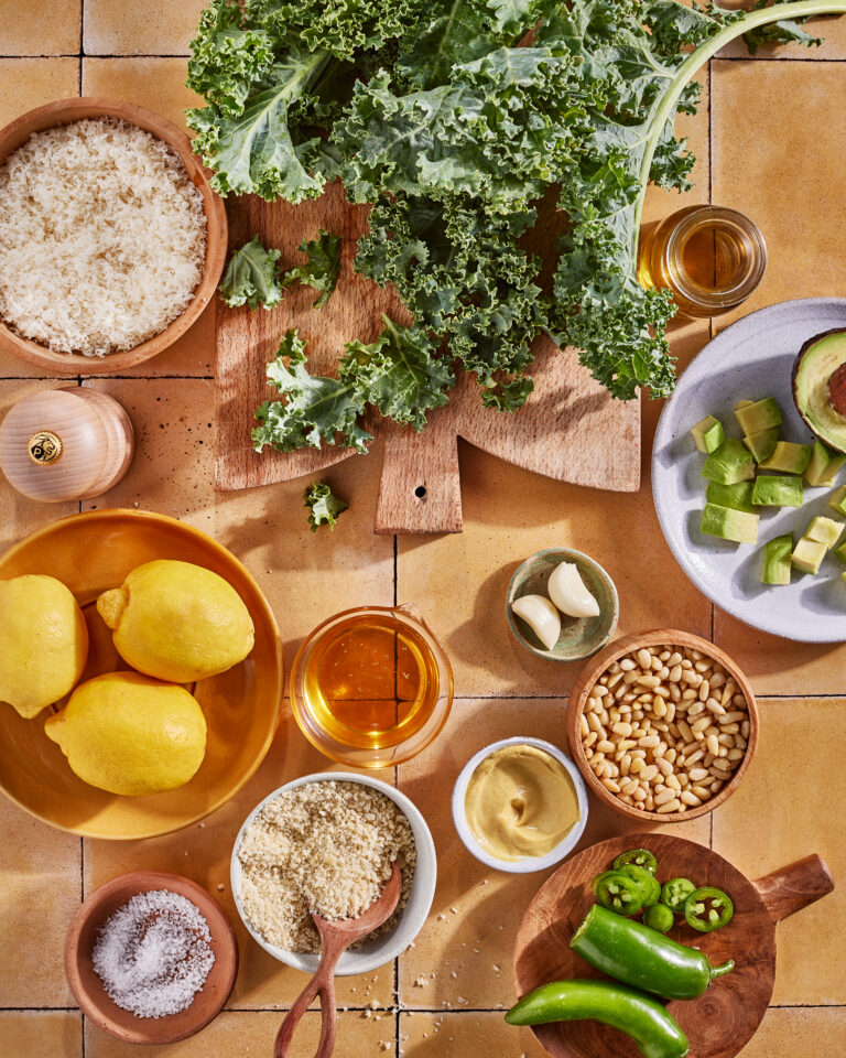 Micro Chop Kale Salad with Jalapeño Lime Dressing - Kalejunkie