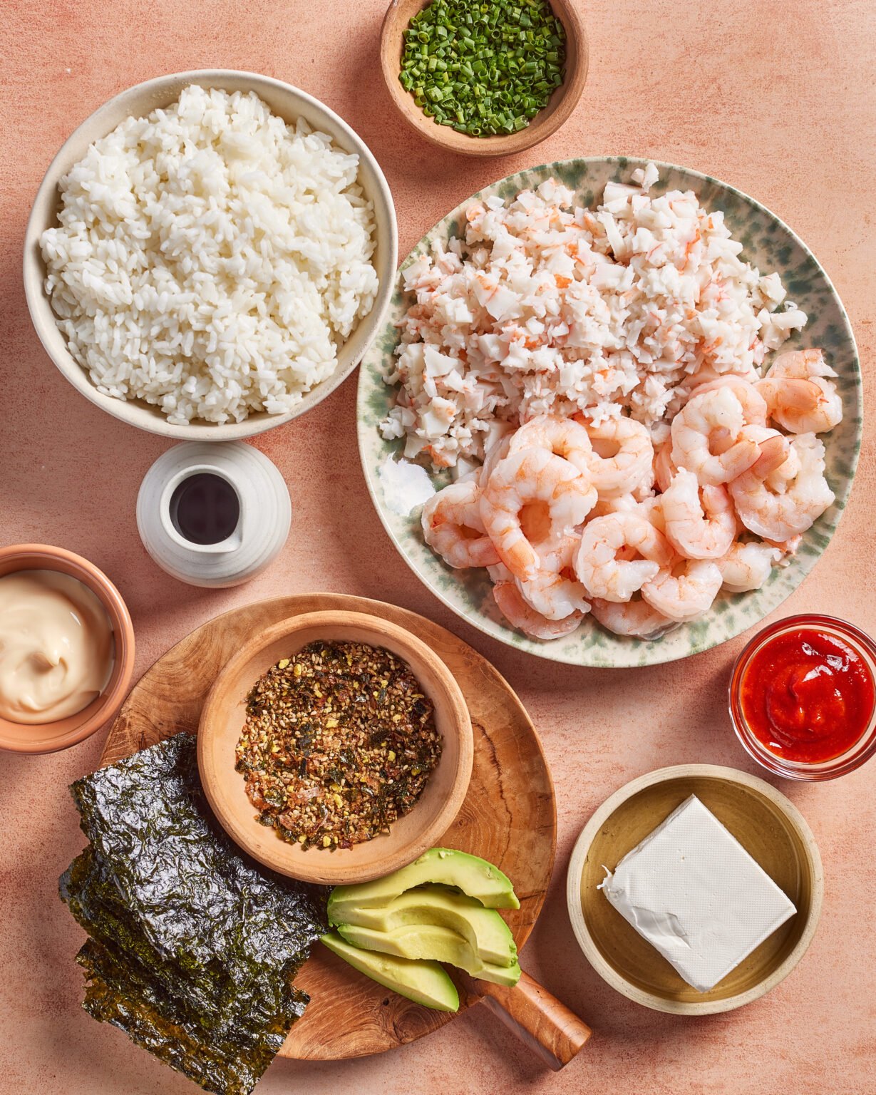 Spicy California Roll Baked Sushi Cups - Kalejunkie