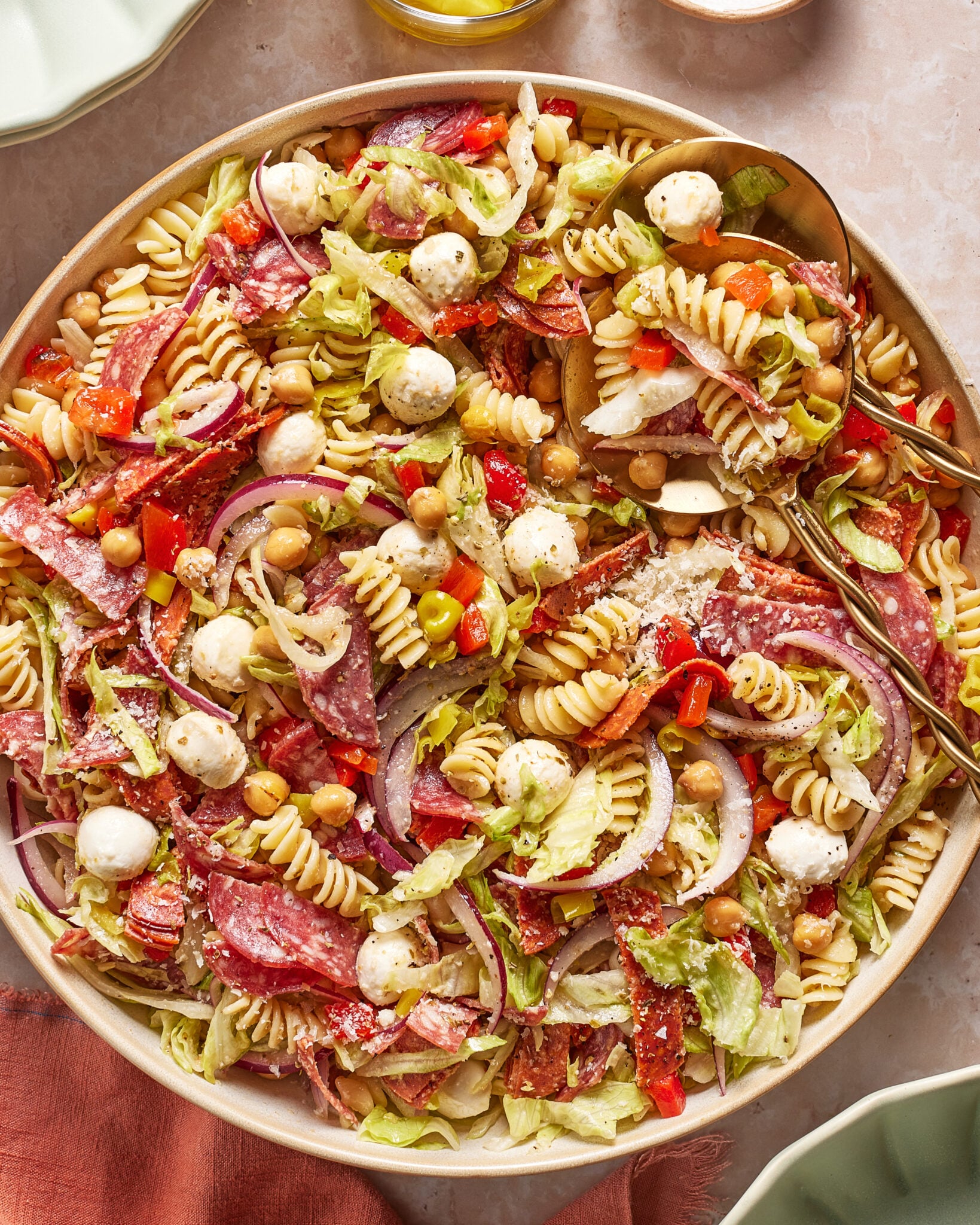 Favorite Grinder Pasta Salad - Kalejunkie