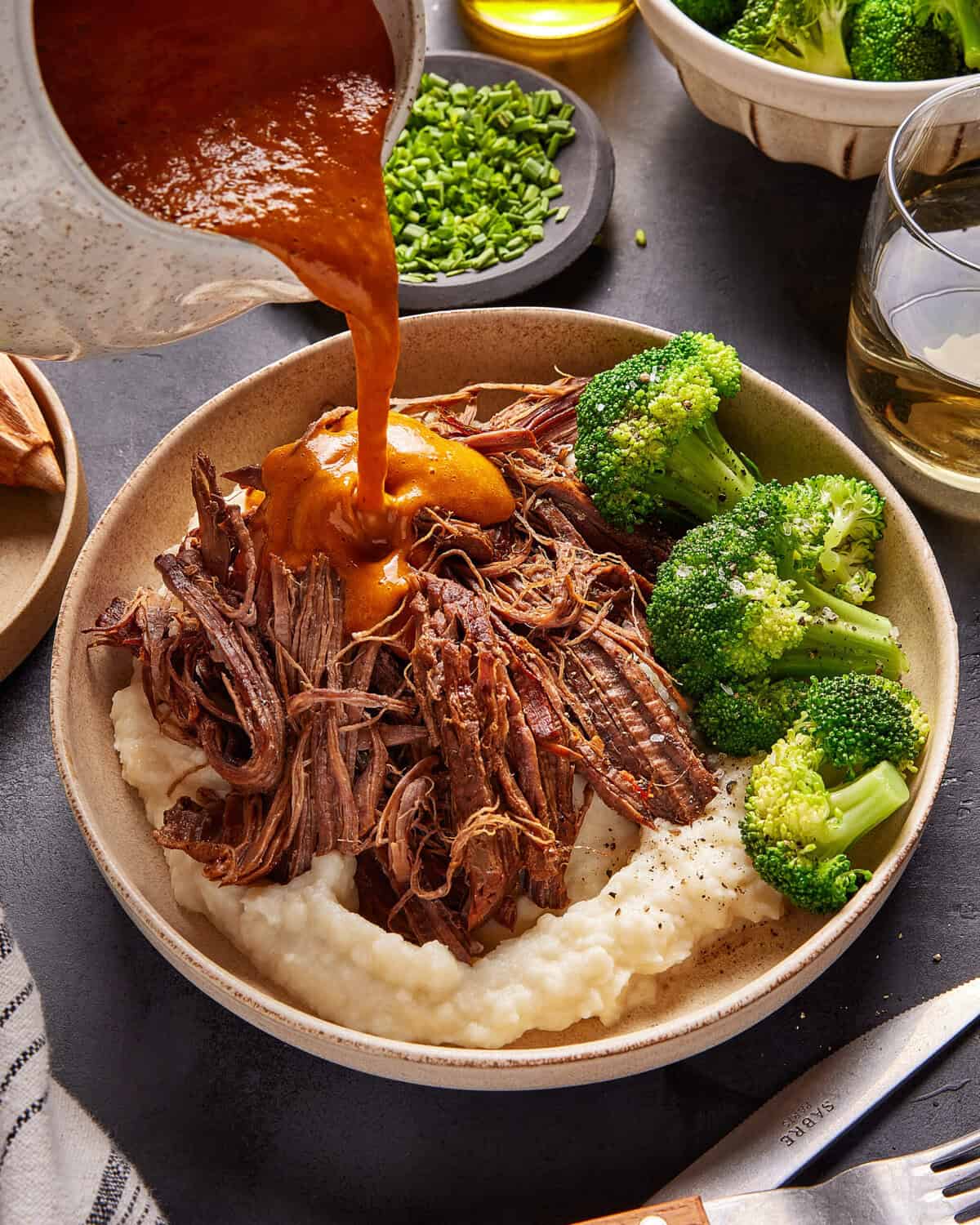 Saucy Instant Pot Shredded Beef Brisket - Kalejunkie